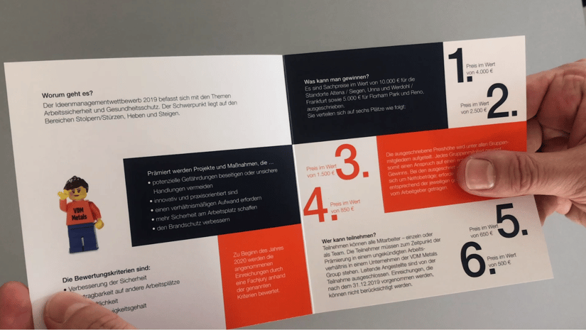 VDM Metals Gruppe holt Ideenmanagement-Preis 2021 für ‘Beste Kampagne‘